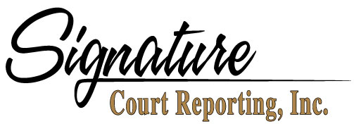 Signature Court Reporting Logo - South Palm Beach FAWL